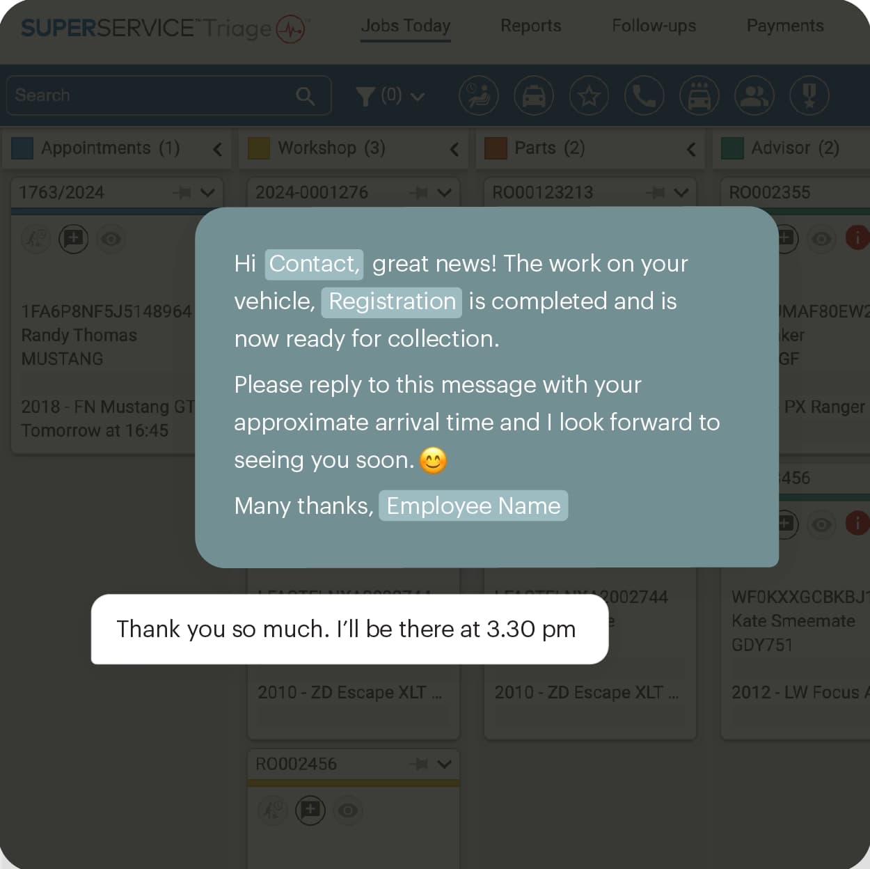 Podium and Superservice Triage Integration